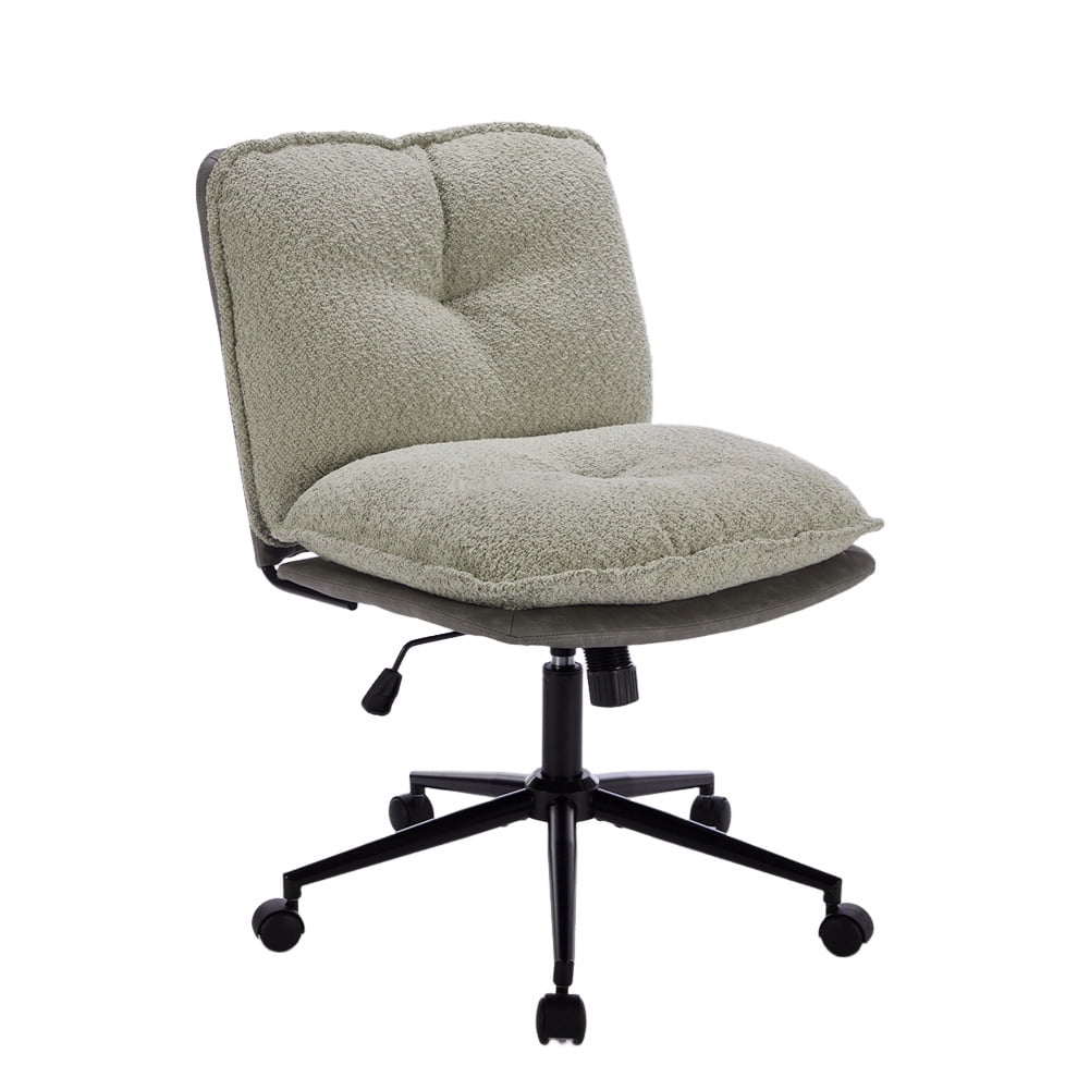 Furvclv Oversize Seat Office Chair With Wheels, Backrest, Elegant ...