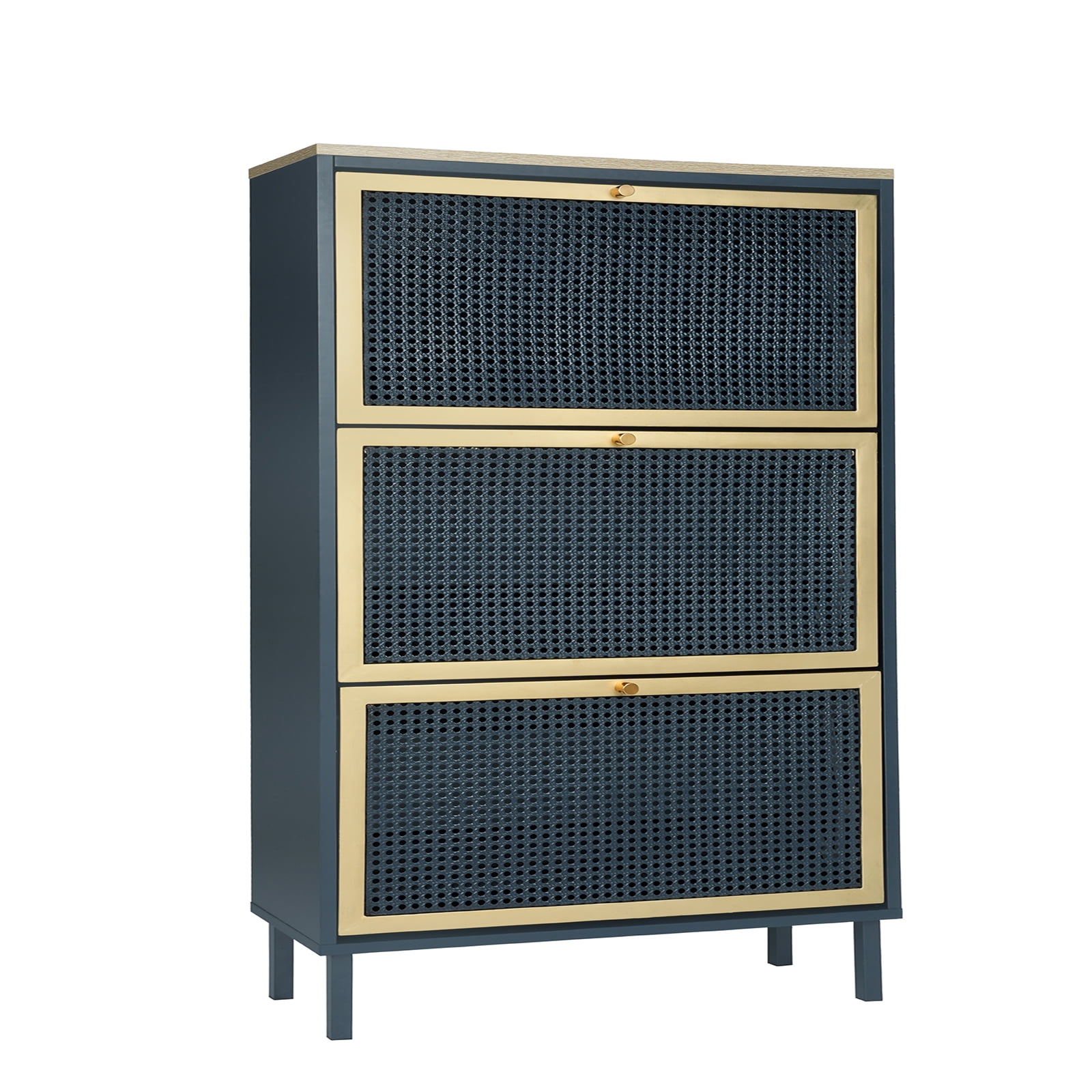 Furvclv Shoe Storage Cabinet, Freestanding Shoe Rack With 3 Flip ...