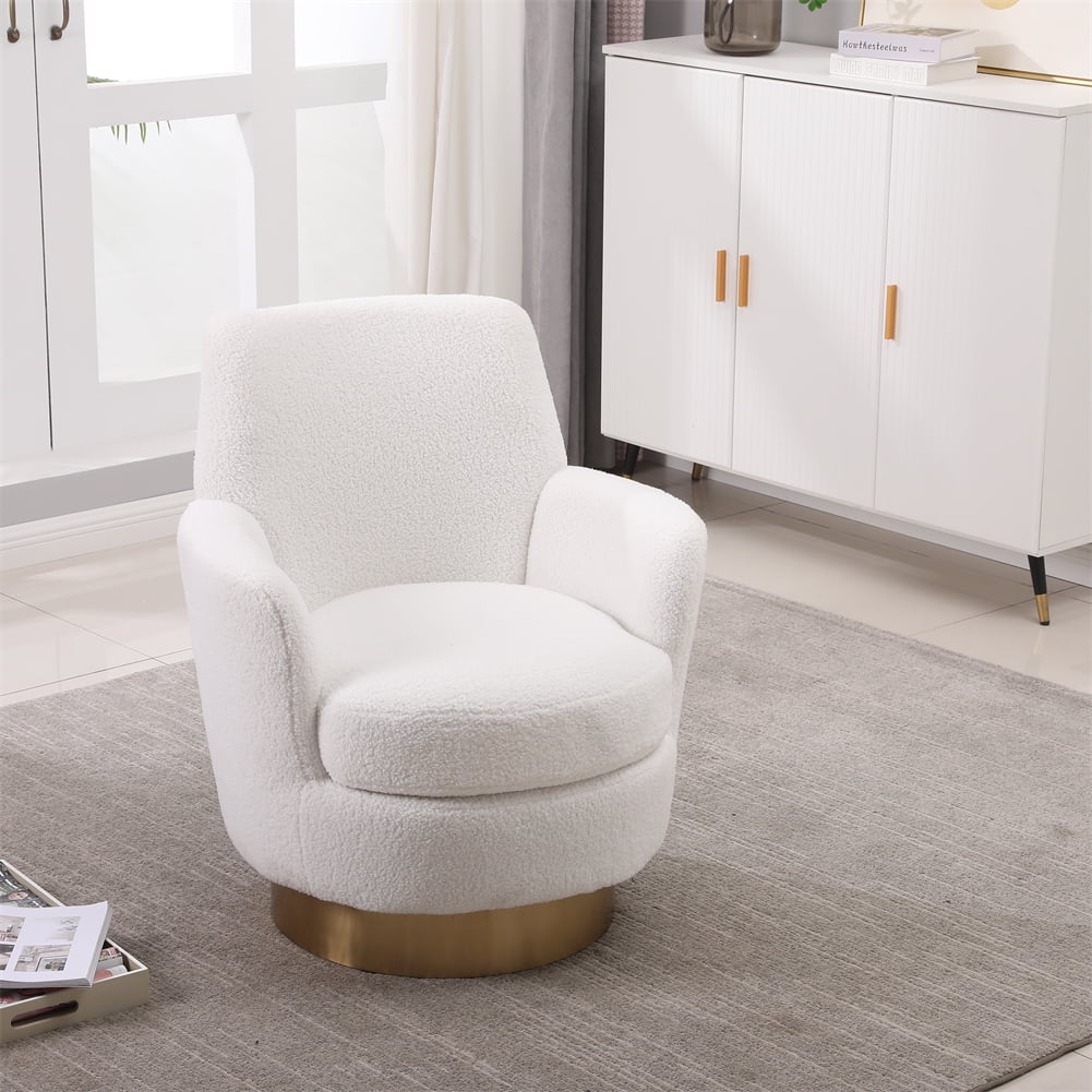 Furvclv Swivel Barrel Chair, Modern 360 Degree Swivel Accent Chairs ...