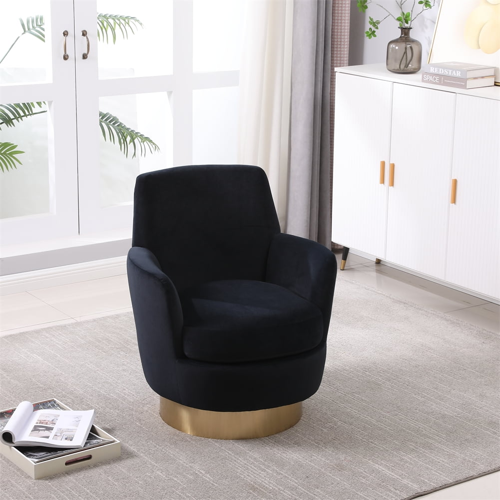 Furvclv Swivel Barrel Chair, Modern 360 Degree Swivel Accent Chairs ...