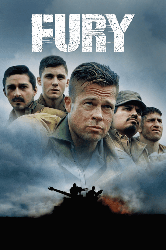 Fury 2014 Poster 24x36 - Brad Pitt WWII Tank Battle Action Drama ...