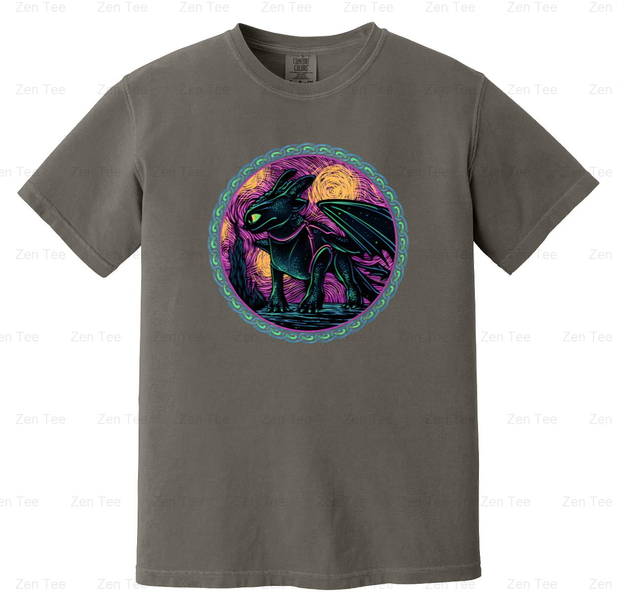 Fury Night Sky How Train Your Dragon Comfort Color T-Shirt, Toothless ...