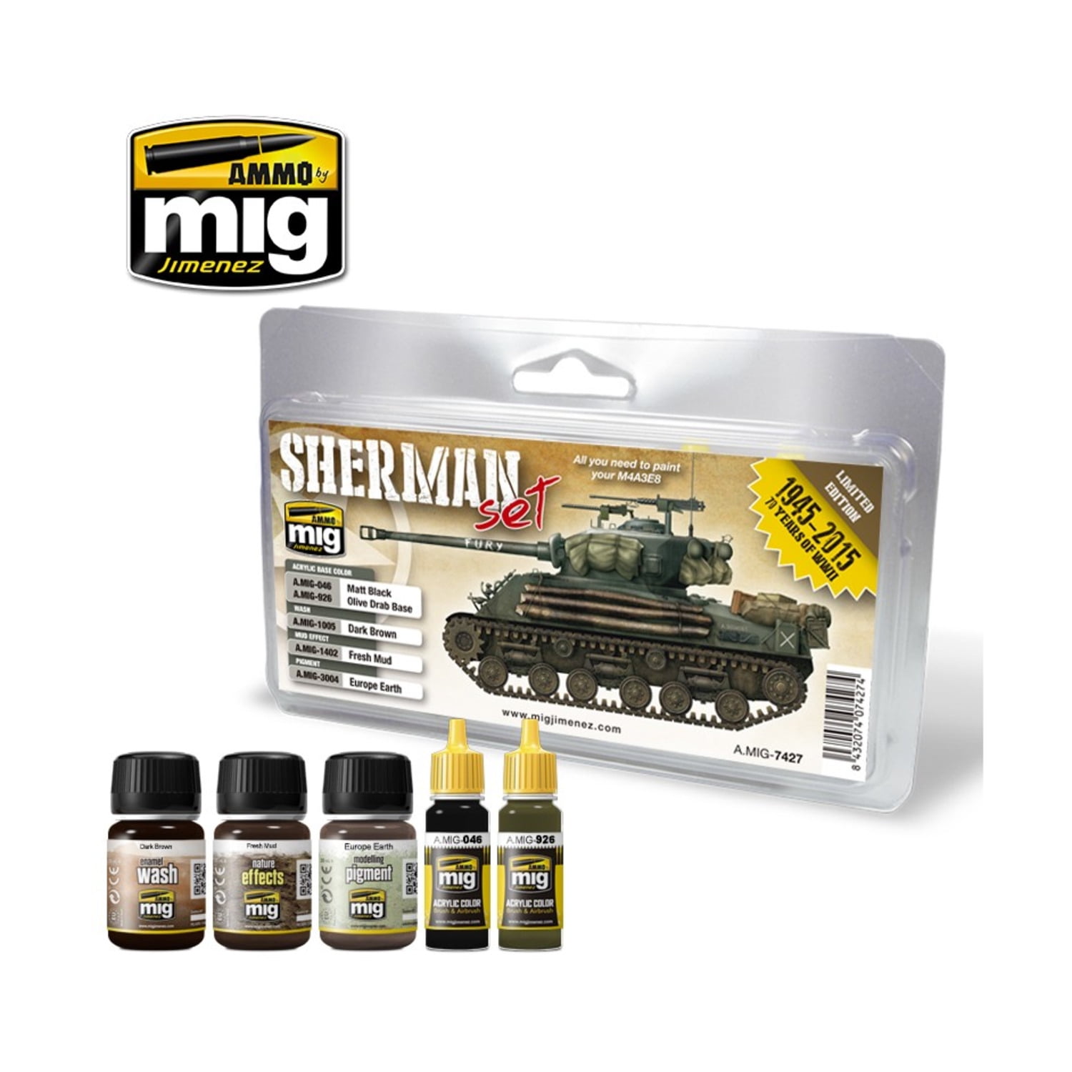 AMMO by Mig Jimenez Fury Sherman Set New - Walmart.com