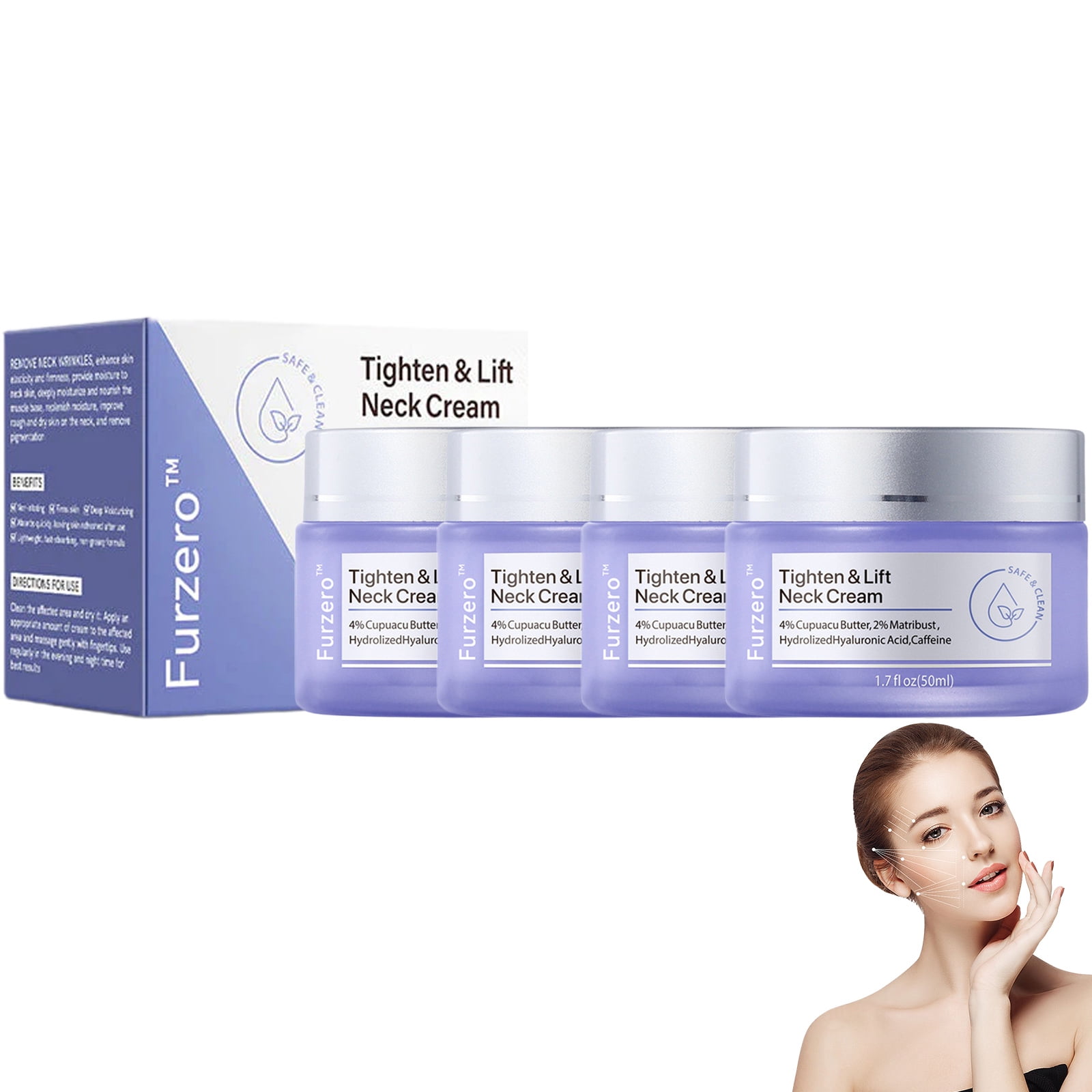 Furzero Tighten & Lift Neck Cream, 2025New Neck Firming Cream, Anti ...