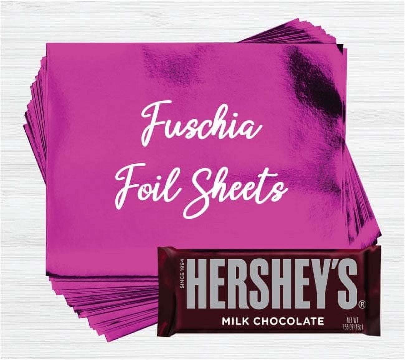 Fuschia Candy Bar Foil for Wrapping Chocolate Candy Bars - Pack of 40 ...