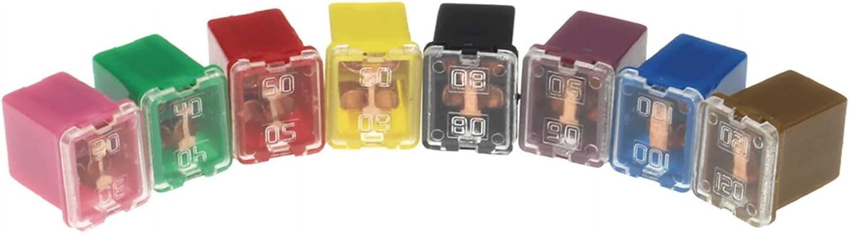 Fuse 100pcs Mini Square Fuse 20A 30A 40A 50A 60A Set Automotive Car ...