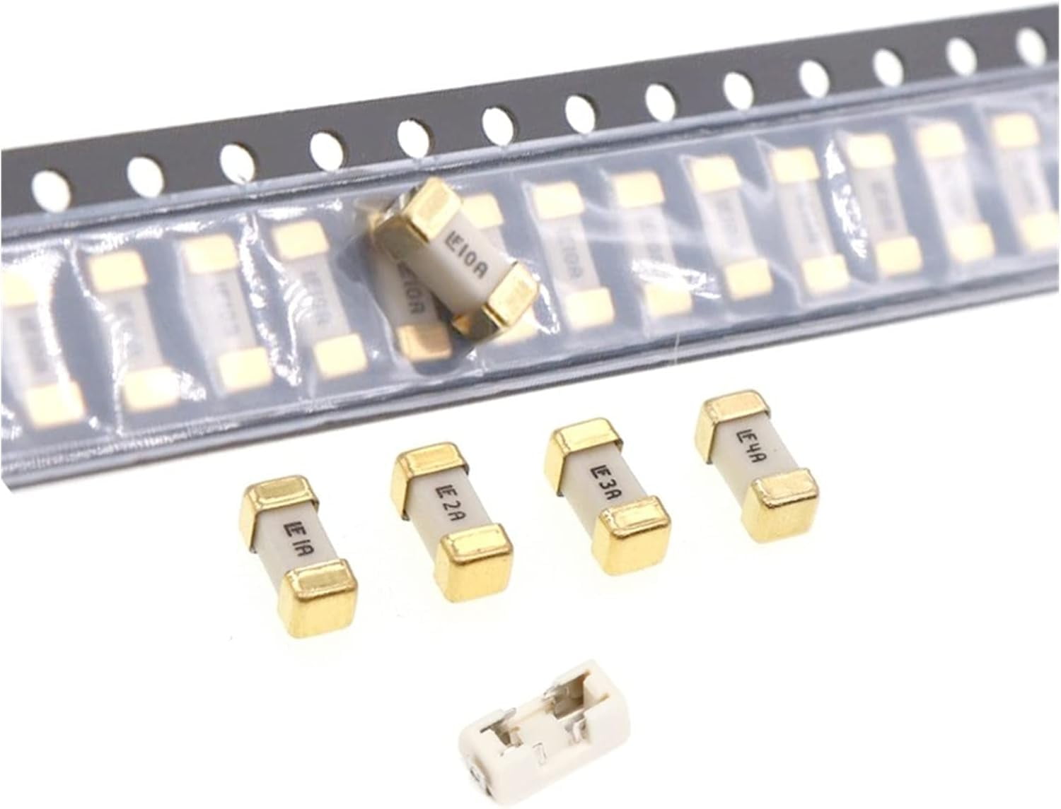 Fuse 10PCS Gold Foot 1808 125V 0451 SMD Fast Blow Fuse 1A 2A 3A 4A 5A 6 ...