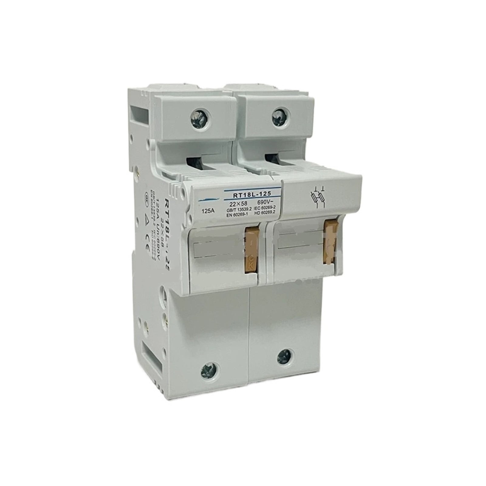 Fuse 1pcs RT18L-125 2P Fuse Base Fuse Holder 22*58 RT18-125 - Walmart.com