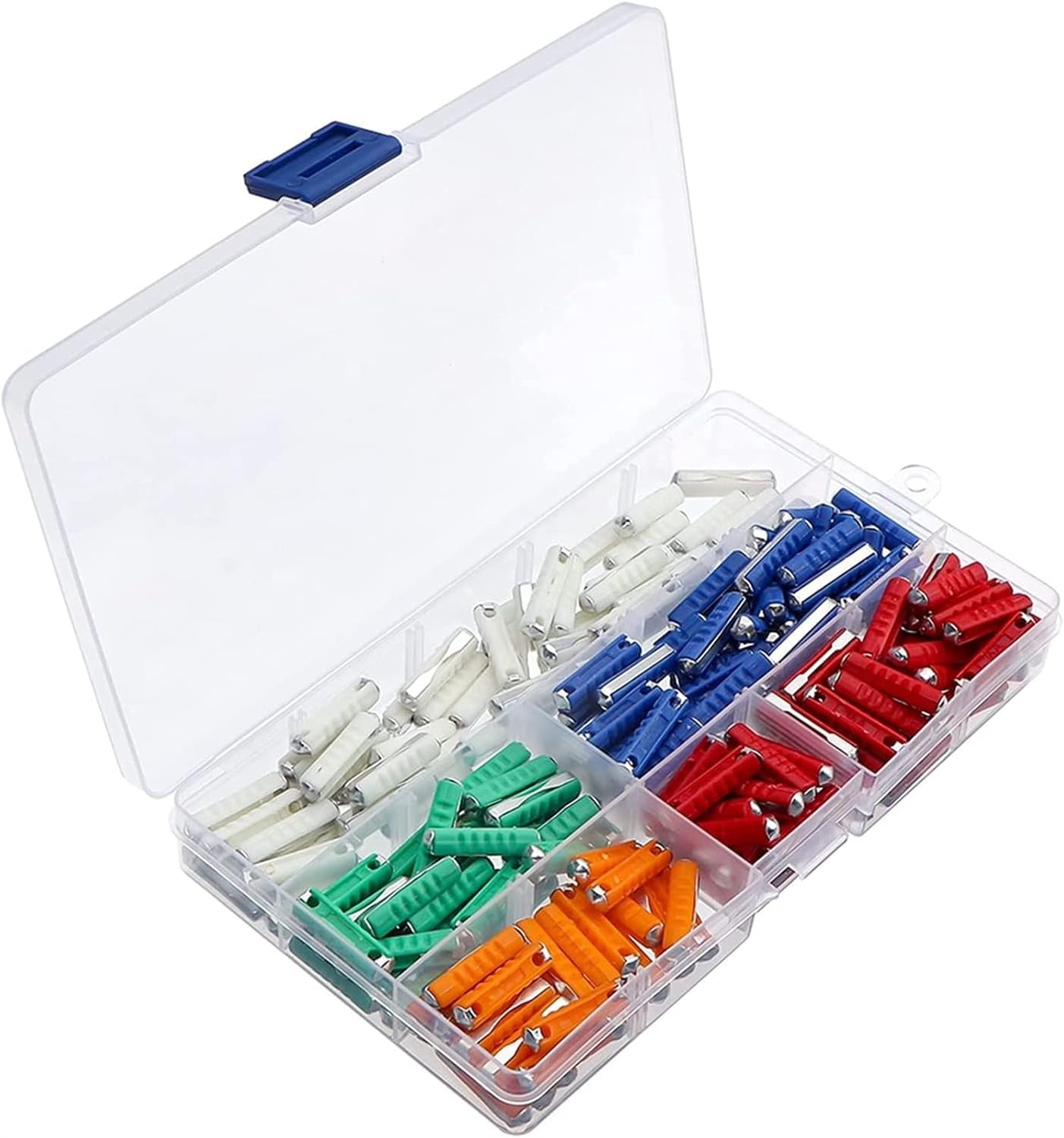 Fuse 200pcs Car Fuses 5A 8A 10A 16A 25A Dia 6mm Universal Automotive ...