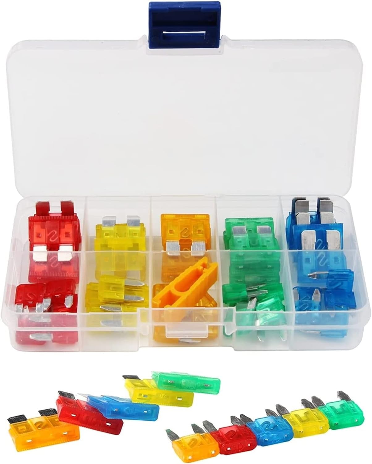 Fuse 50Pcs Car Fuse Auto Standard Mini 5A 10A 15A 20A 30A Blade Fuse ...