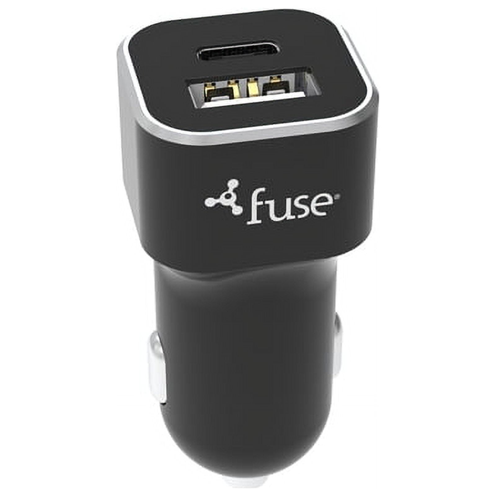 Fuse 7604 Dual USB Car Adapter, Plastic, Black - Walmart.com