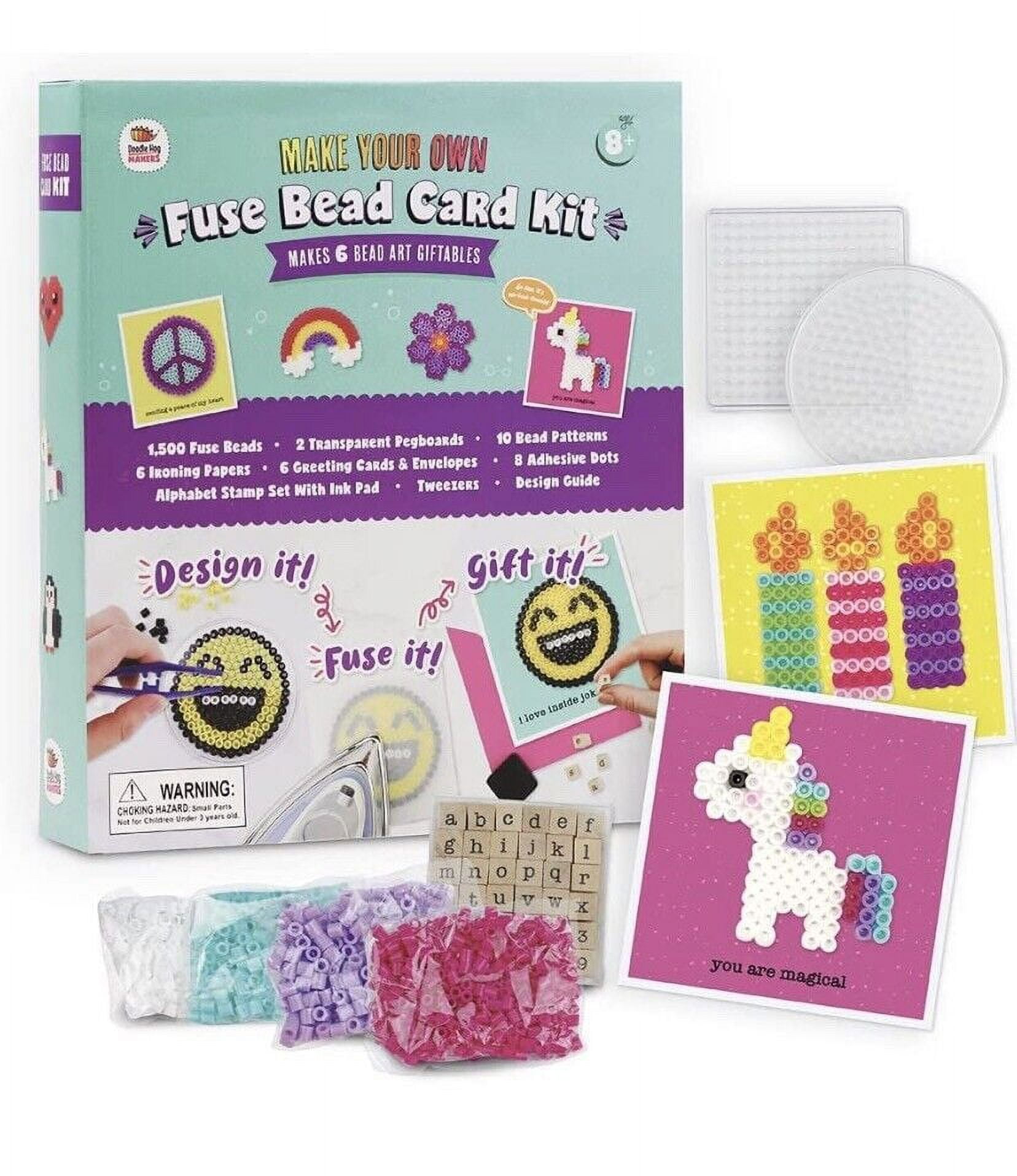 Fuse Bead Card Kit - Makes 6 Bead Art Giftables - Walmart.com