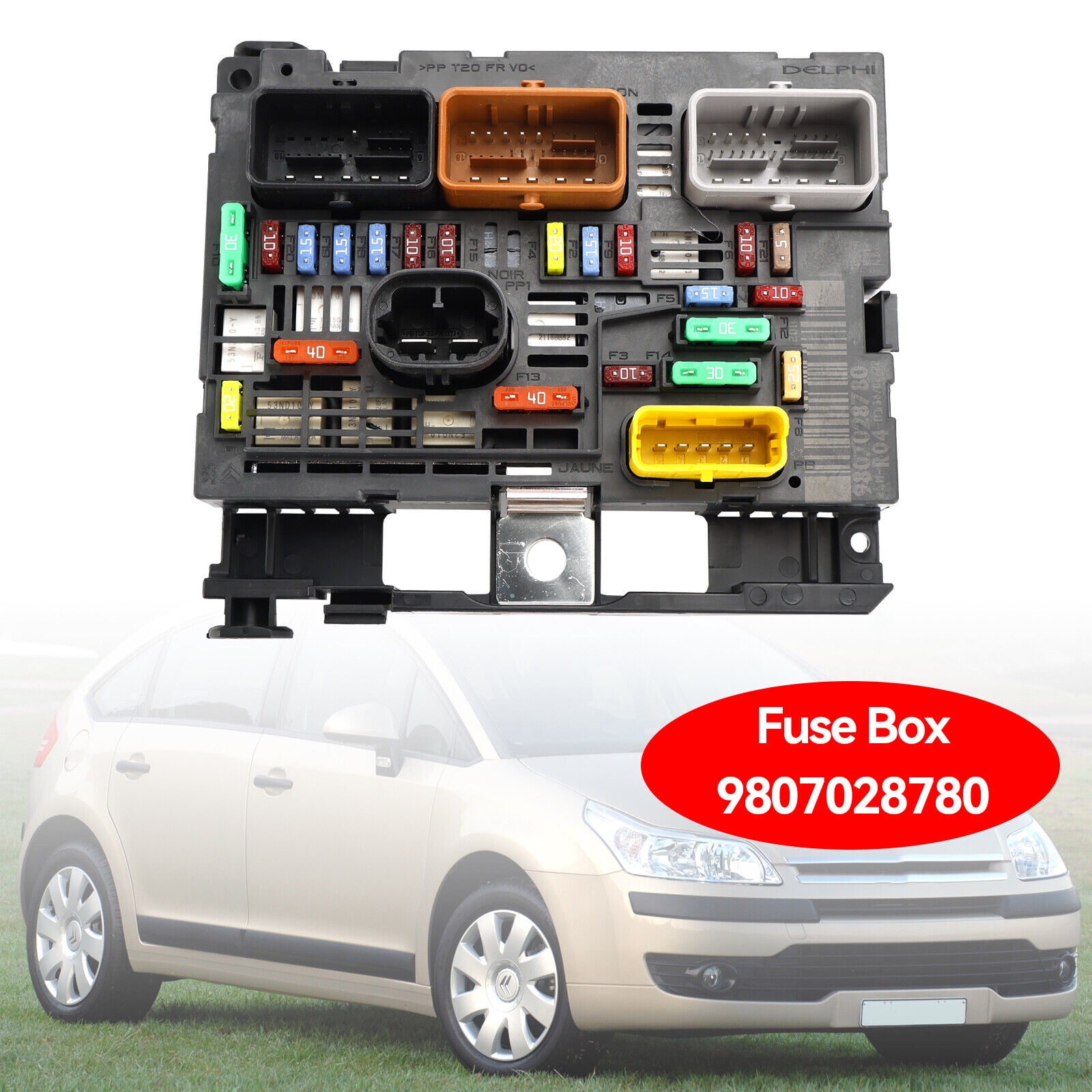 Fuse Box BSM 9807028780 For Citroen Berlingo C4 C8 Peugeot Partner 308 ...