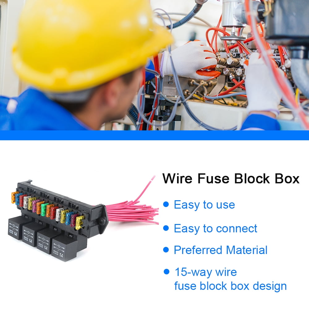 Fuse Box,Box Car Wire Huiop 12 V Car Block Box Box Fuse Box Fuse With ...