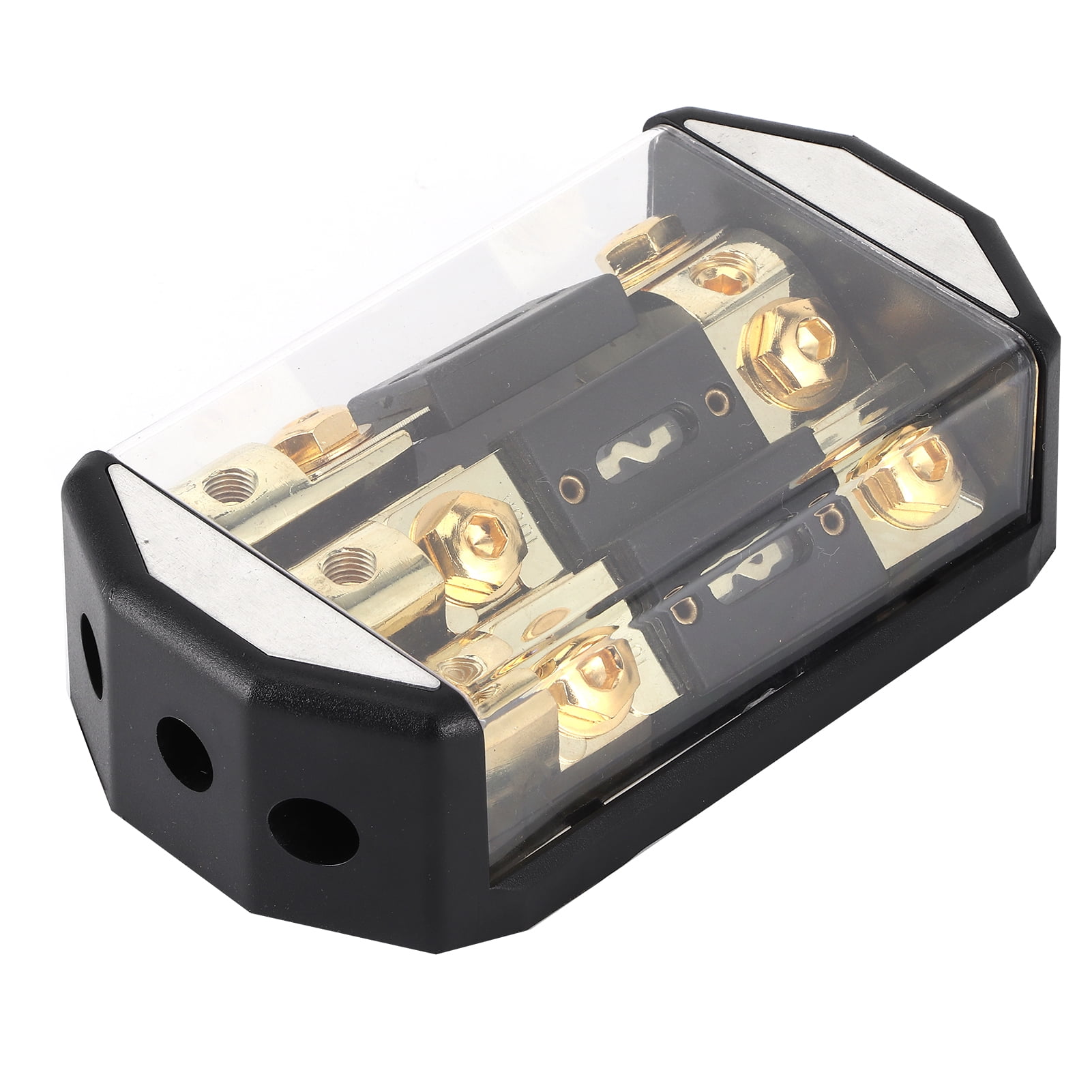 Fuse Box Holder 3 Way Distribution Block 1x0GA In 3x4GA Out for Car ...