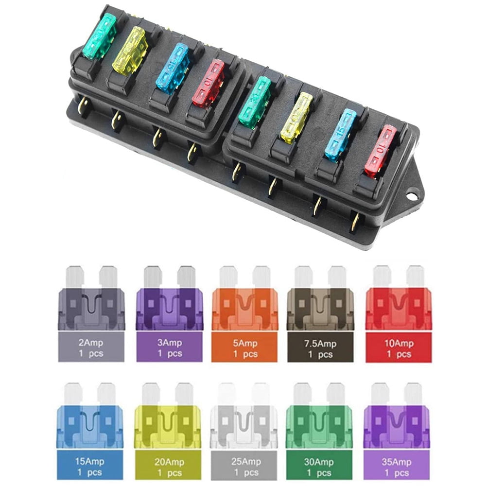 CIMAXIC Car Multi Fuse Block Kit Convenient Easy to Install Vehicle ...