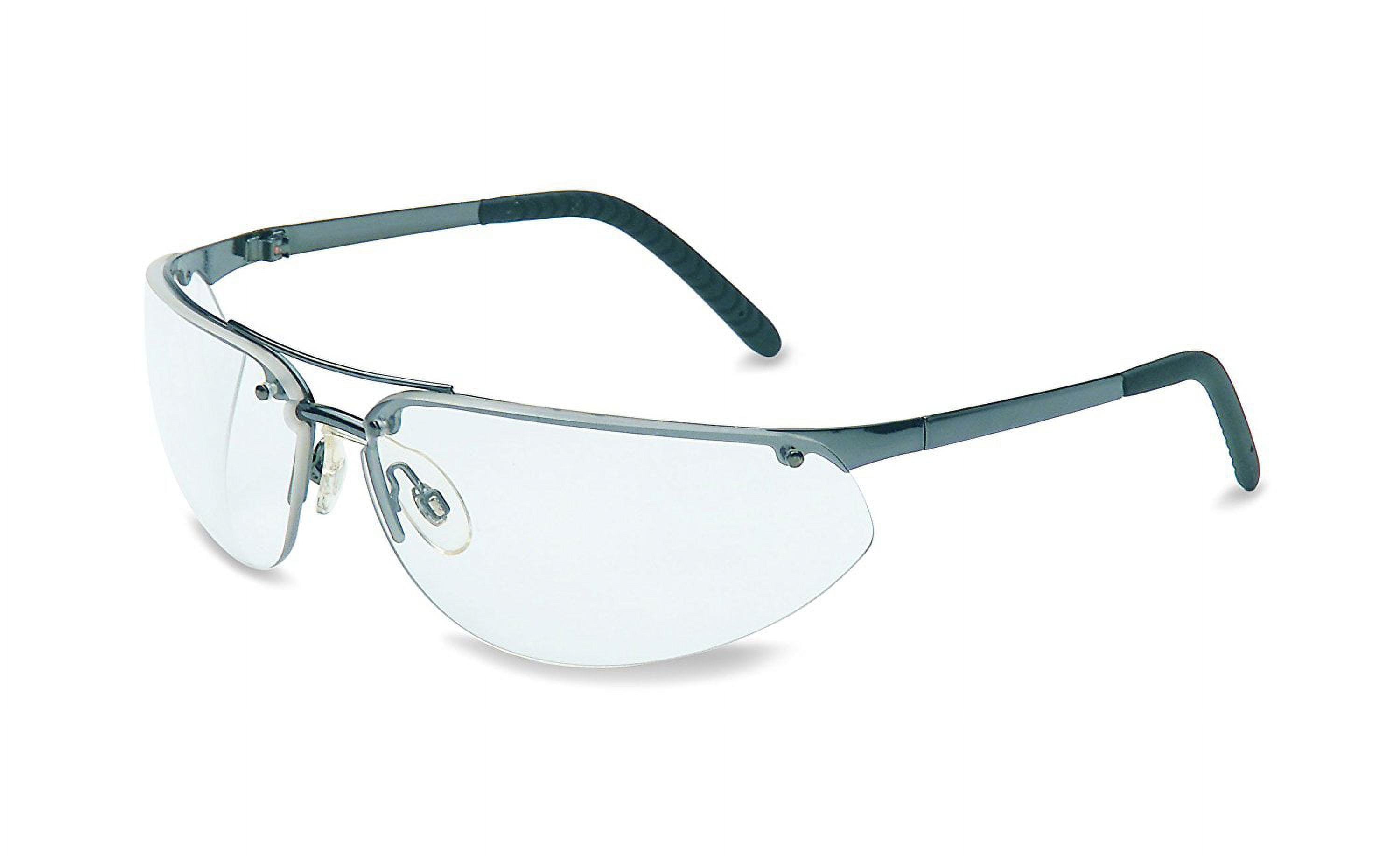 Fuse Eyewear, Clear Lens, Polycarbonate, Hard Coat, Gunmetal Frame ...