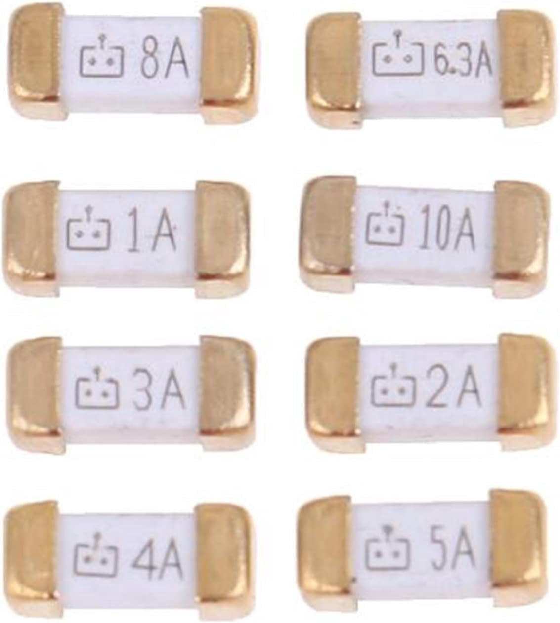 Fuse Gold 1808 125V 250V AC 0451 SMD Fast Blow Fuse 0.5A 0.75A 1A 2A 3A ...