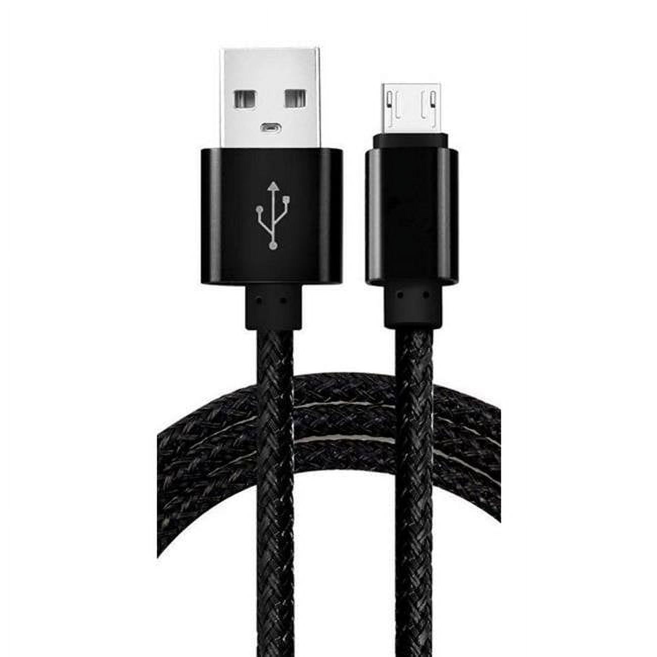 Fuse Micro USB Charging and Data Syncing Cable 6 Foot, Black - Walmart.com