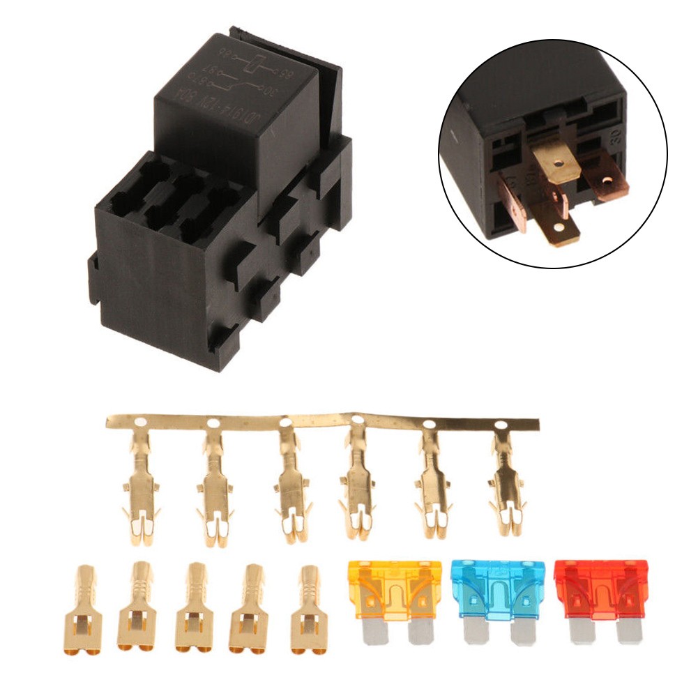 Fuse Relay Box Car 3 Blade Fuses Socket Holder 25A Brand New Pa66 ...