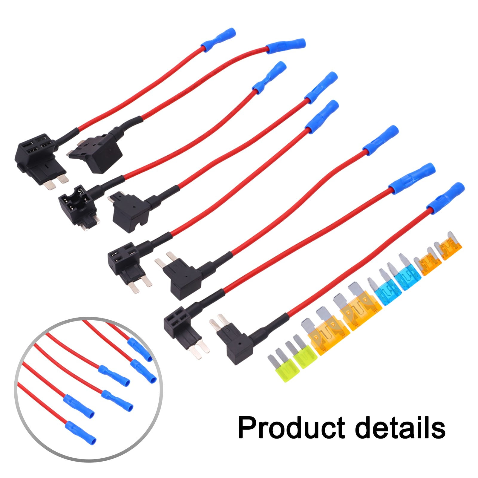 Fuse Taps Set 4 Types Fuses Circuit Adapter And Fuse Kit For Trucks ...