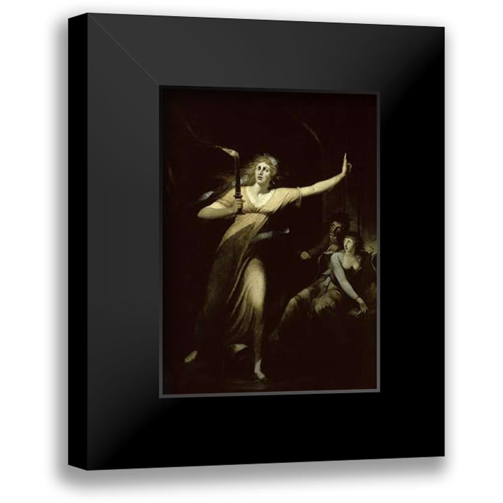Fuseli, Henry 11x14 Black Modern Framed Museum Art Print Titled - Lady ...