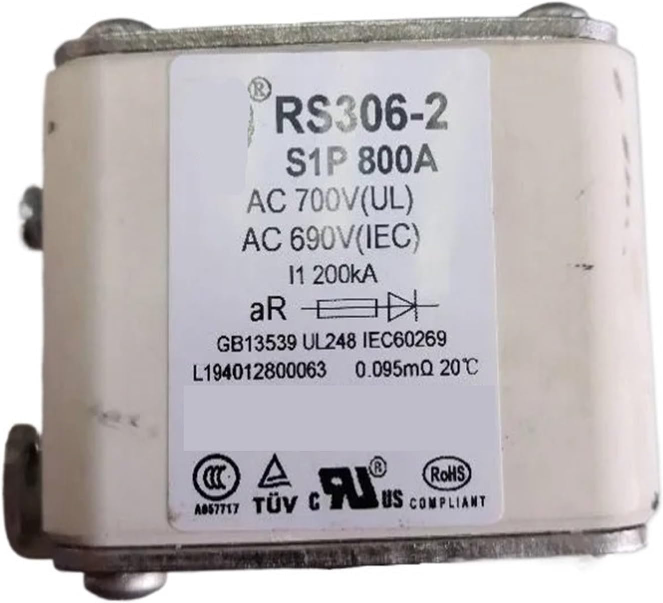 Fuses RS306-2-S1P 800A AC690V 260APG0800 RS306-2 W1Z 400A 690V RS306-2 ...