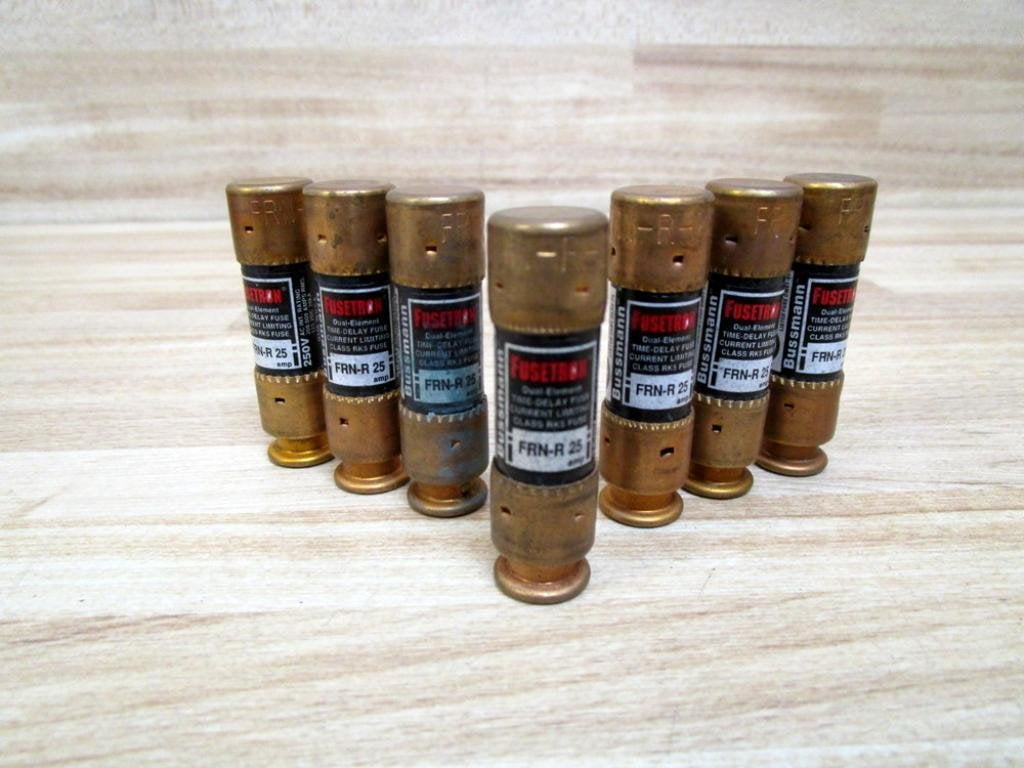 Fusetron FRN-R-25 Fuses FRNR25 Pack of 7 - Walmart.com