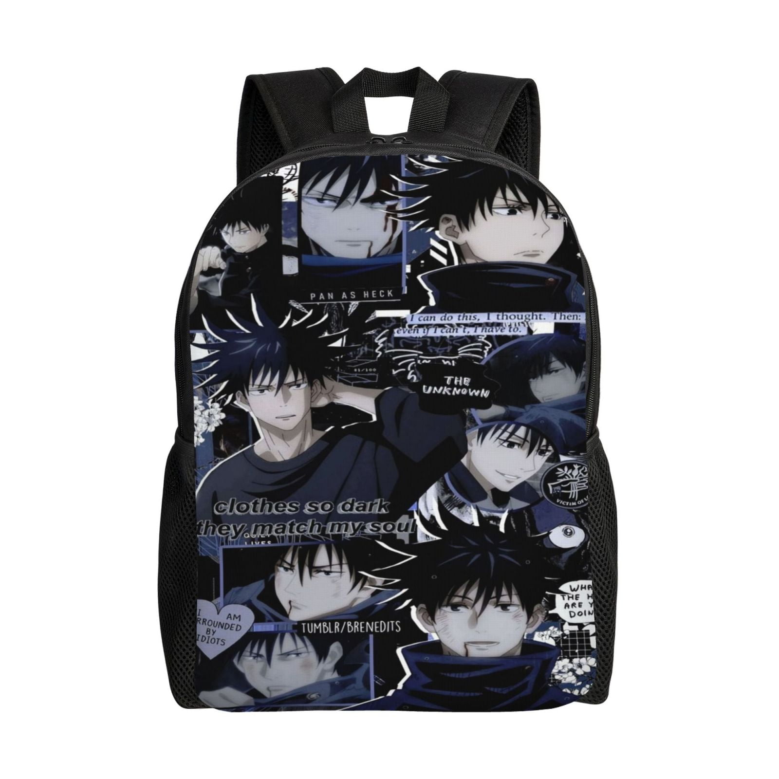 Fushiguro Megumi Anime Backpack Cartoon Travel Bags 3D Printed Casual ...