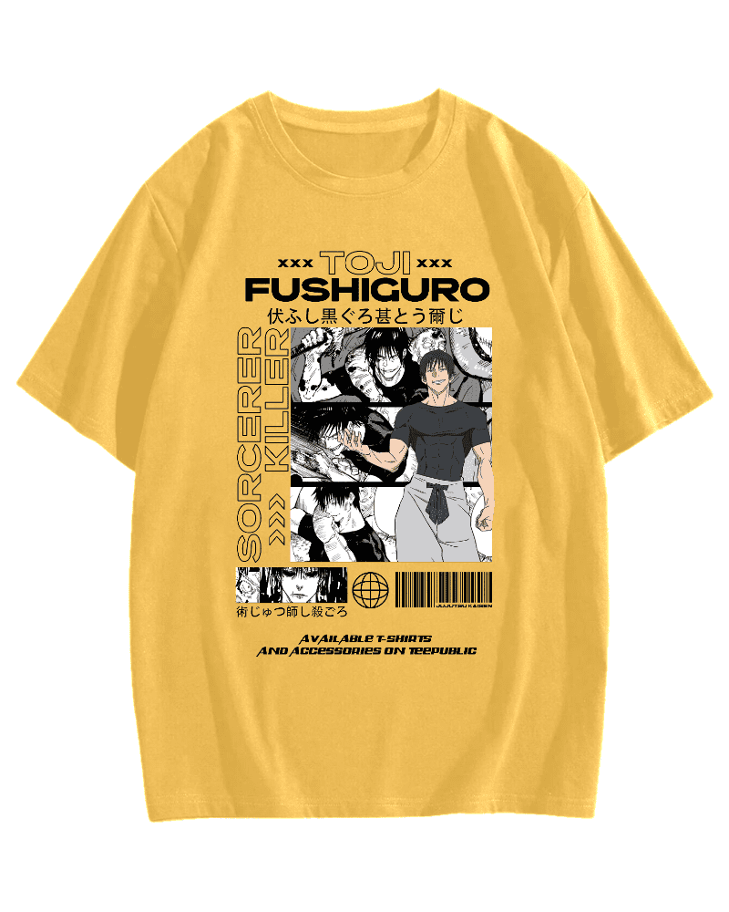 Fushiguro Toji Cotton casual T-shirt - Walmart.com