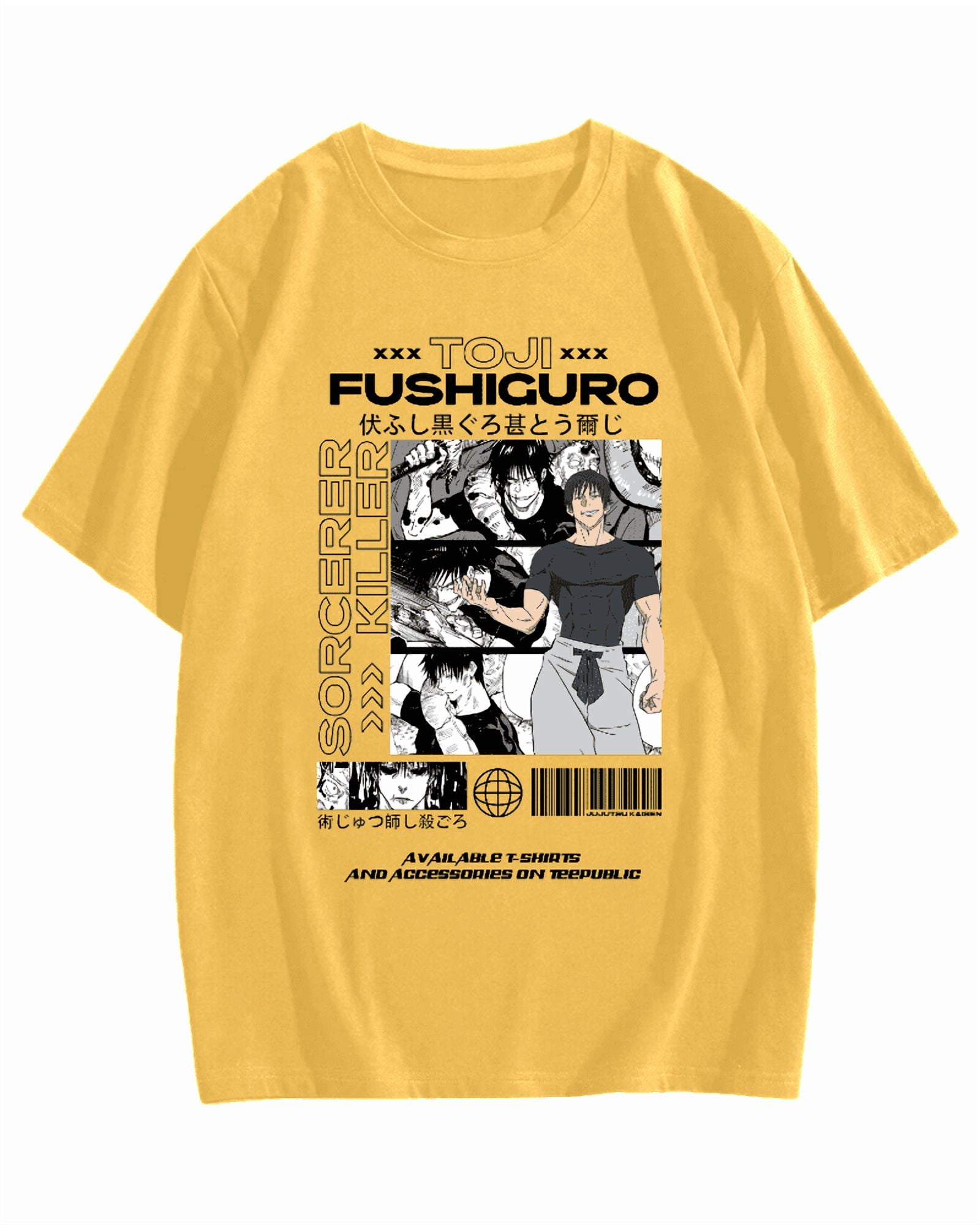 Fushiguro Toji Cotton casual T-shirt - Walmart.com