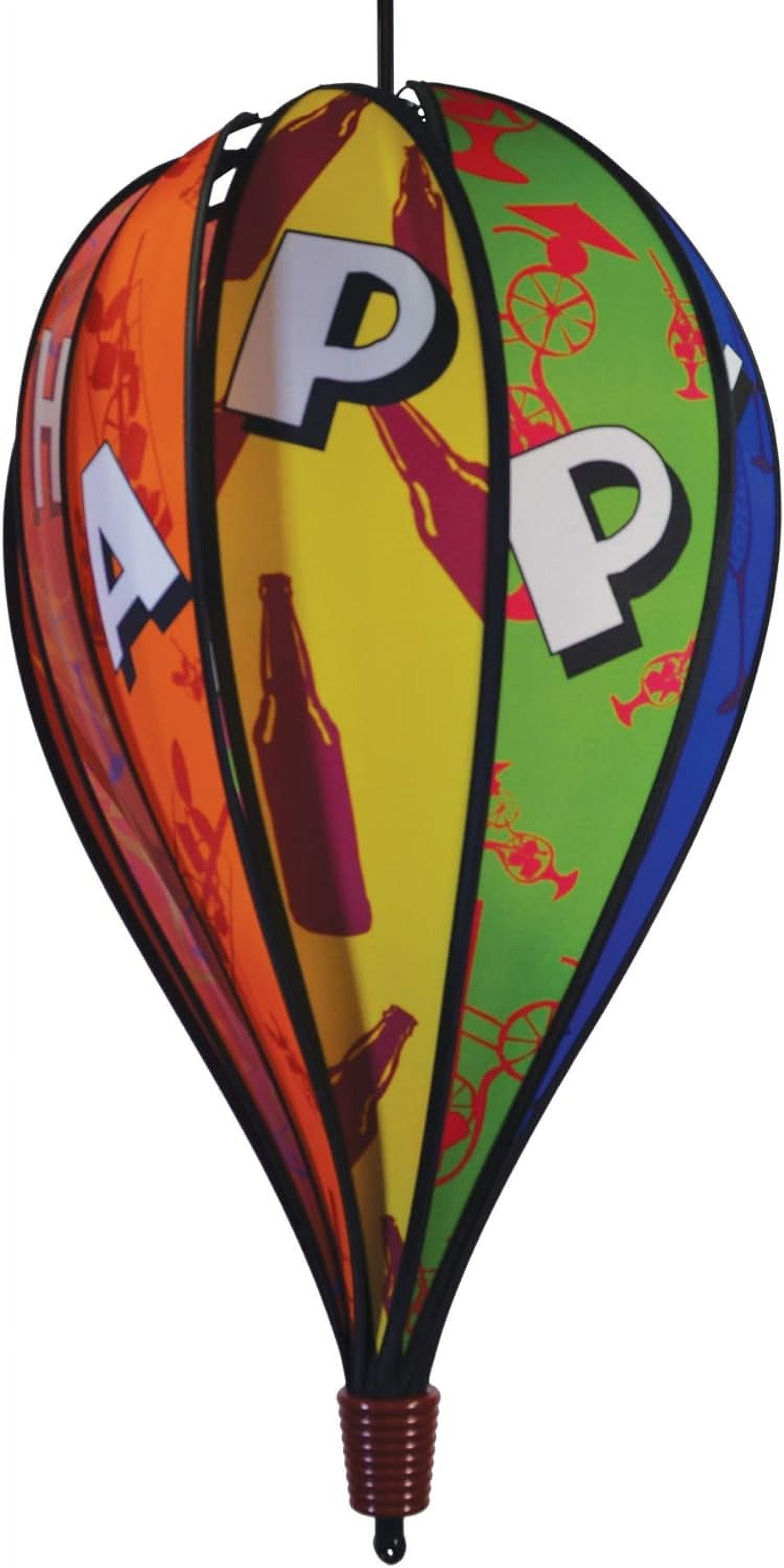 Fusion 0992 Color-Pop Happy Hour Hot Air Balloon Spinner, 10-Panel ...