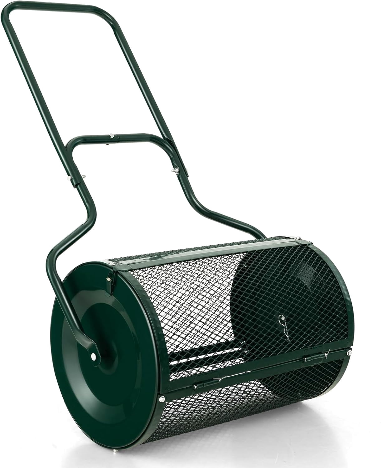 Fusion 24 inch Compost Spreader for Lawn, Lightweight Metal Mesh Lawn ...
