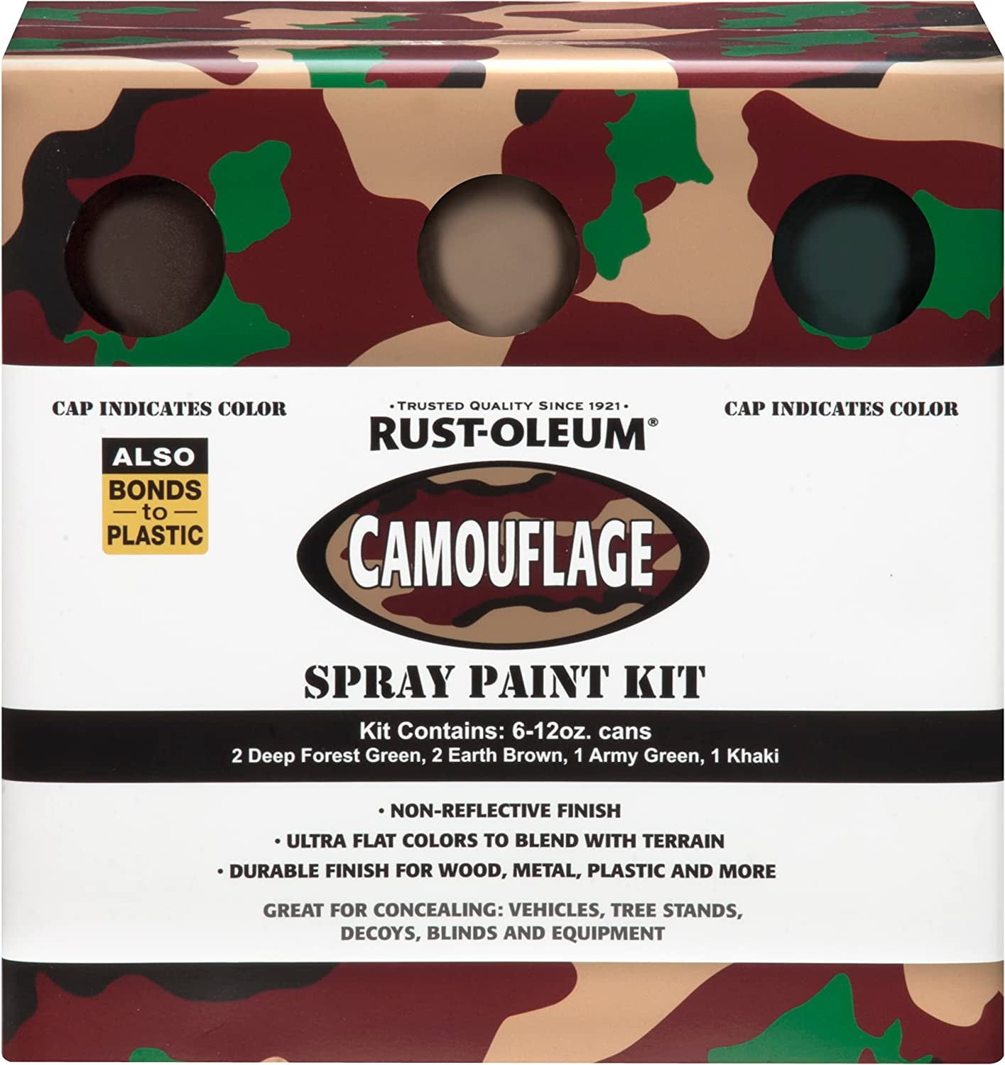 Fusion 269038-6 PK Specialty Camouflage Spray Pack, 12-Ounce, 6-Pack ...