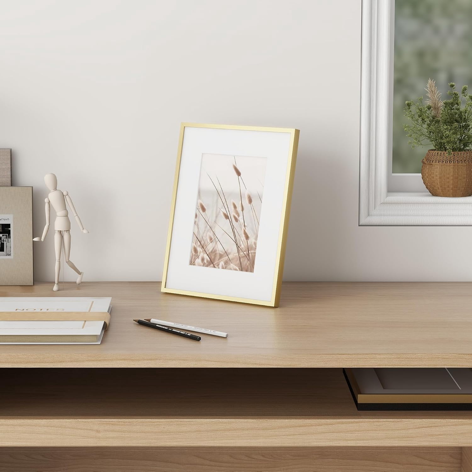 Fusion 5x7 Metal Picture Frame - 5 x 7 Metal Photo Frames with 4x6 ...