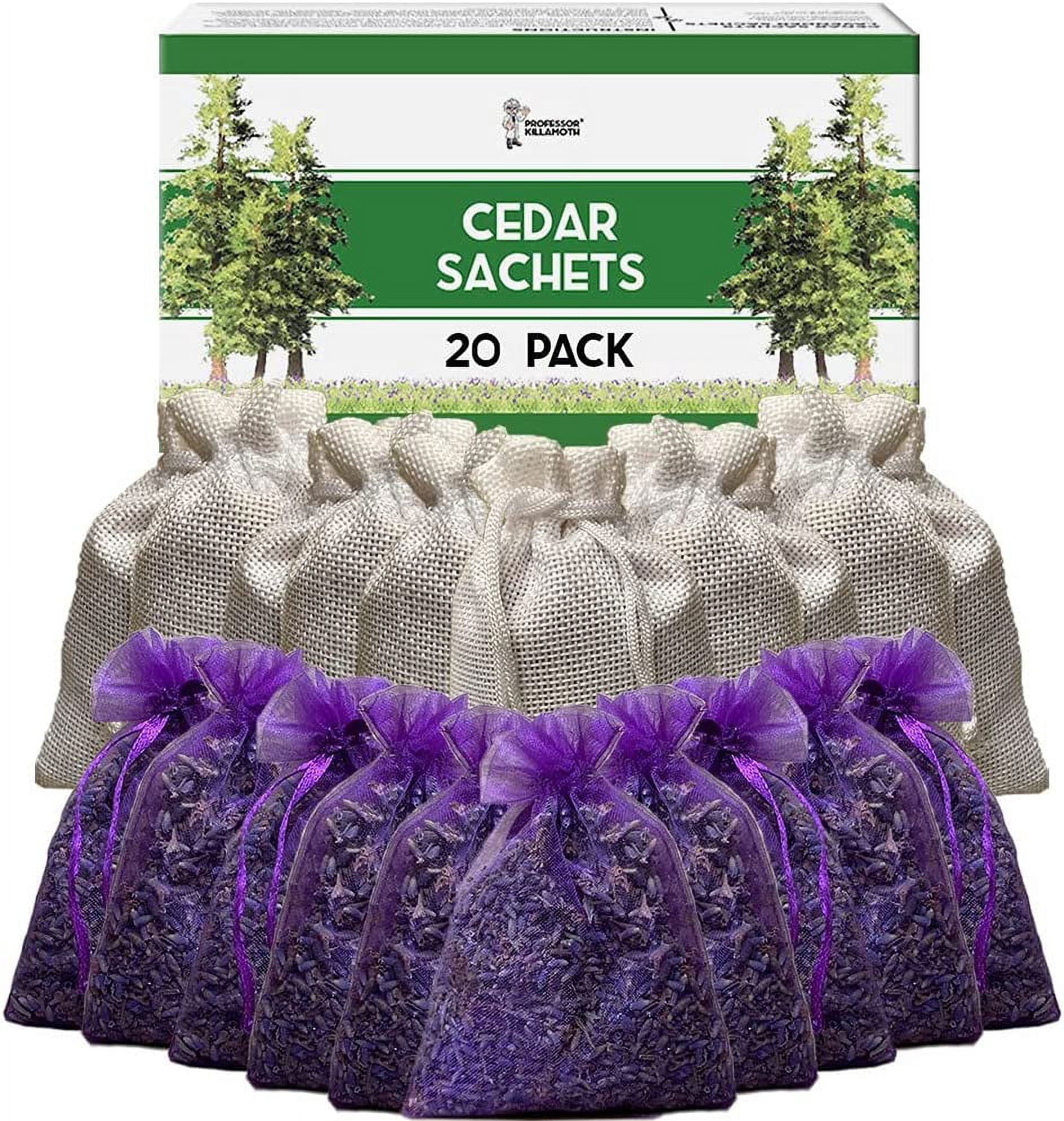Fusion Cedar Chips and Lavender Sachets (20 Pack) - Stop Clothes Damage ...