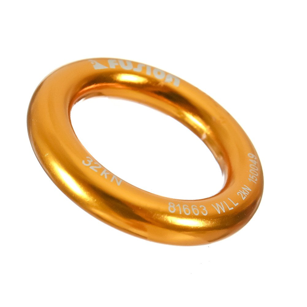 Fusion Climb Perfect Tension Aluminum O-Ring Large 2.625" Gold 32KN ...