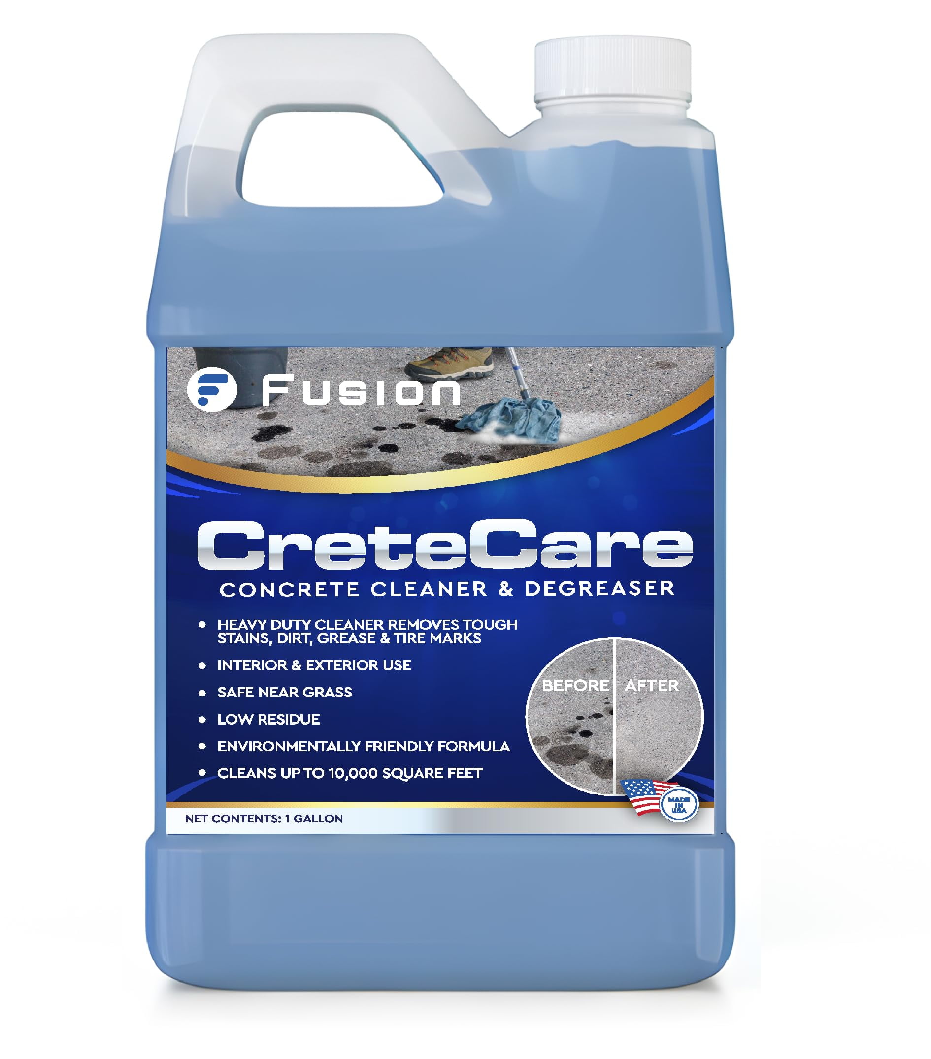 Fusion CreteCare: The Ultimate Concrete Cleaner and Driveway Oil Stain ...