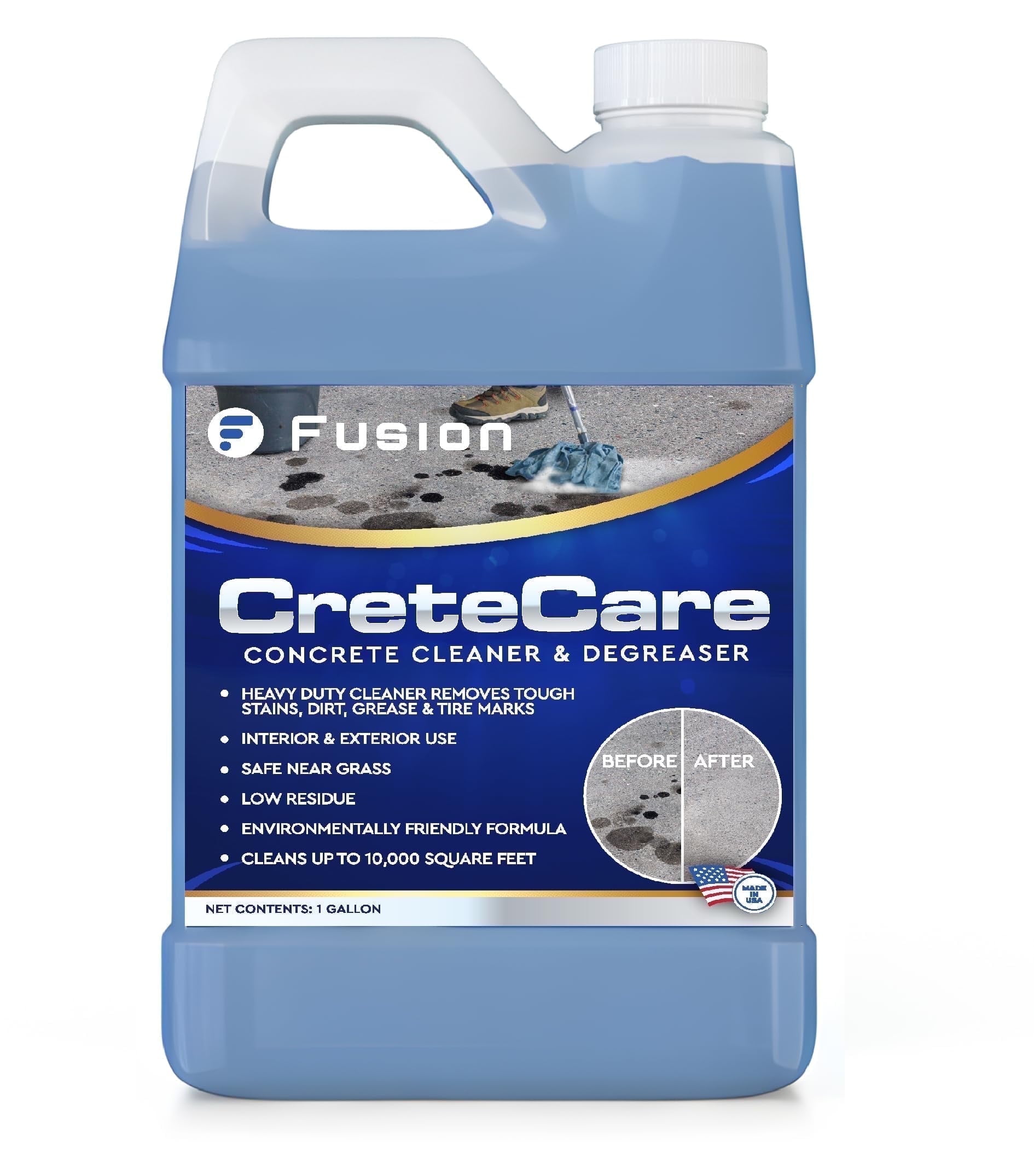 Fusion CreteCare: The Ultimate Concrete Cleaner and Driveway Oil Stain ...