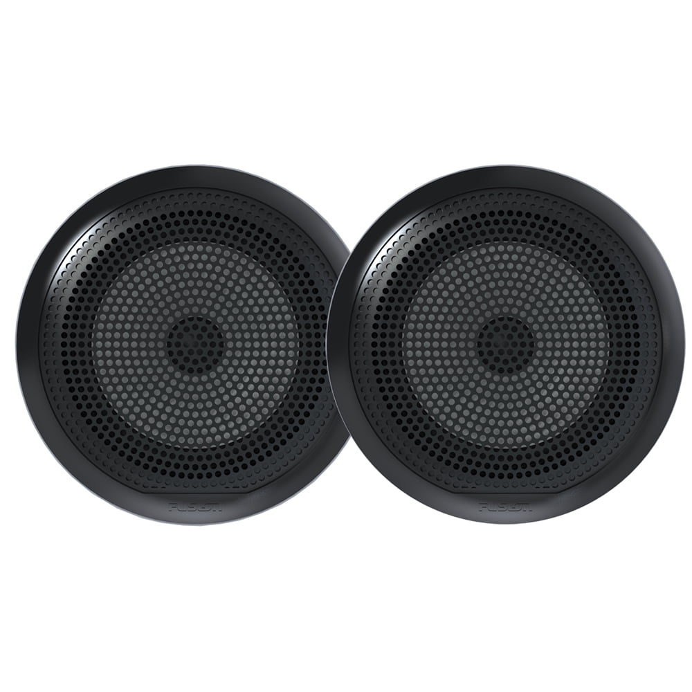 Fusion Entertainment EL Series 6.5" 80 Watt Full Range Shallow Mount Marine Speakers - Pair ...
