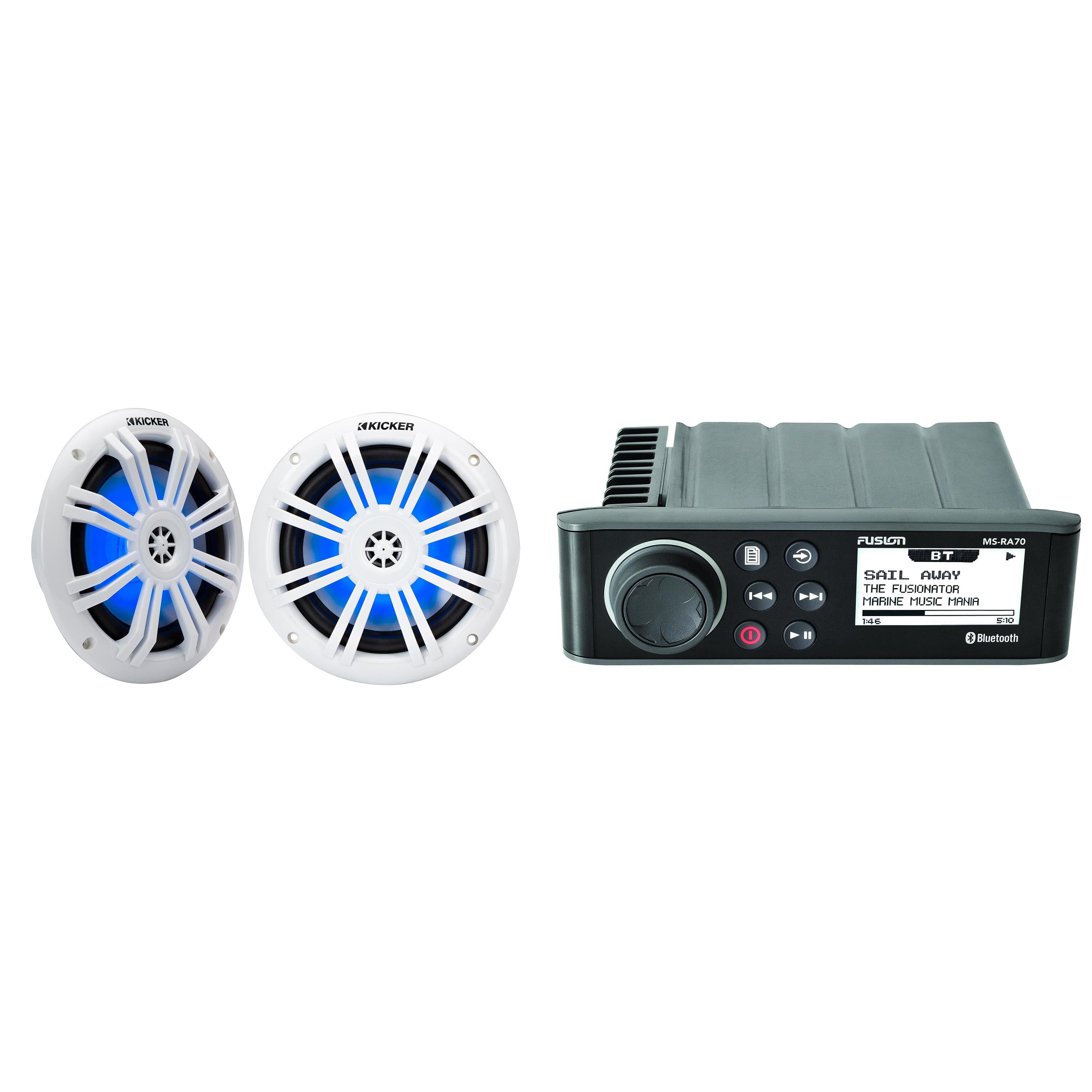 Fusion Entertainment MS-RA70 Marine Entertainment System with Bluetooth ...