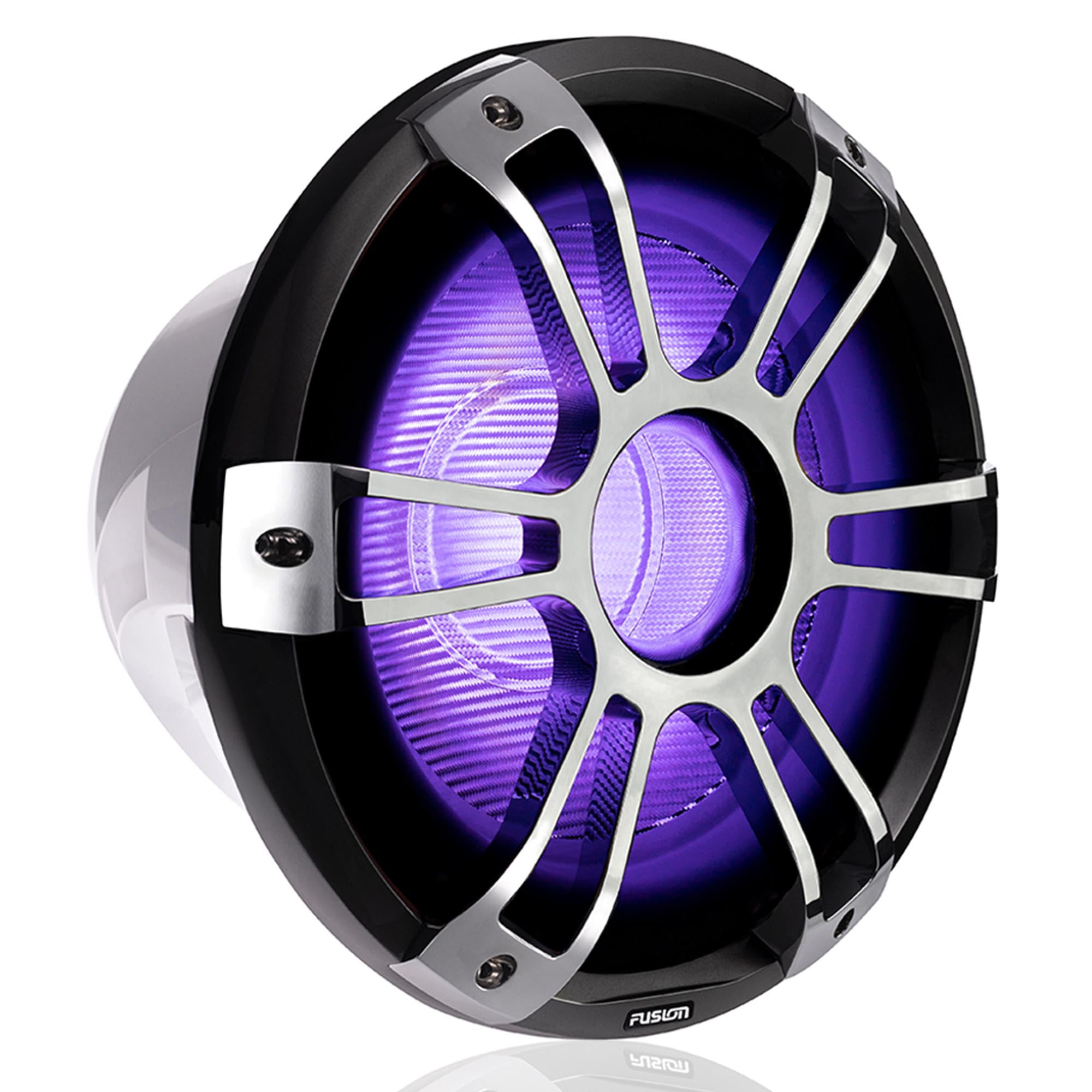 Fusion Entertainment SG-SL122SPC 12" 700 Watt Sports Chrome Marine ...