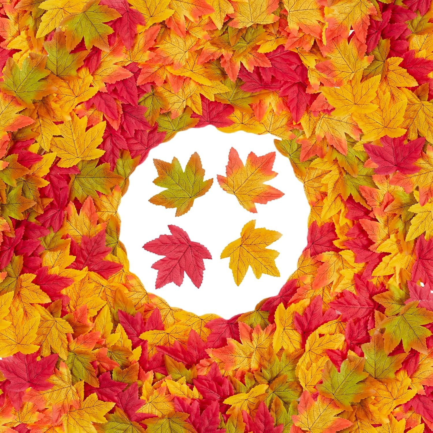 Fusion Fall Leaves Fake Artificial Maple Leaf Leaves for Table Home ...