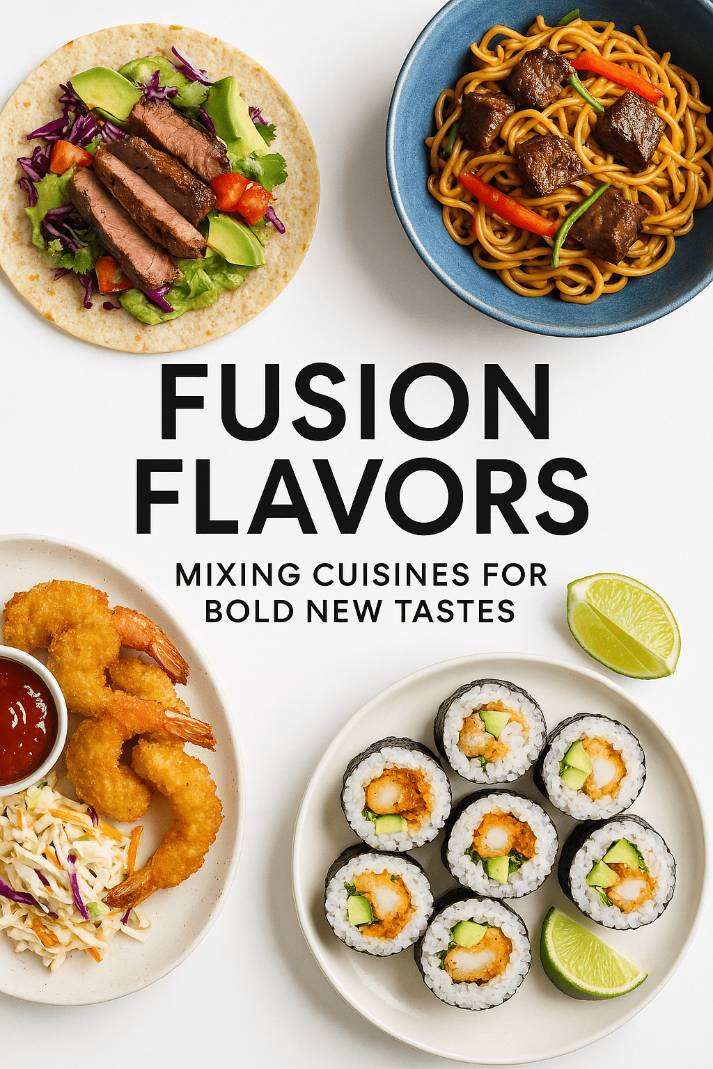 Fusion Flavors Mixing Cuisines for Bold New Tastes Cookbook | 50 ...
