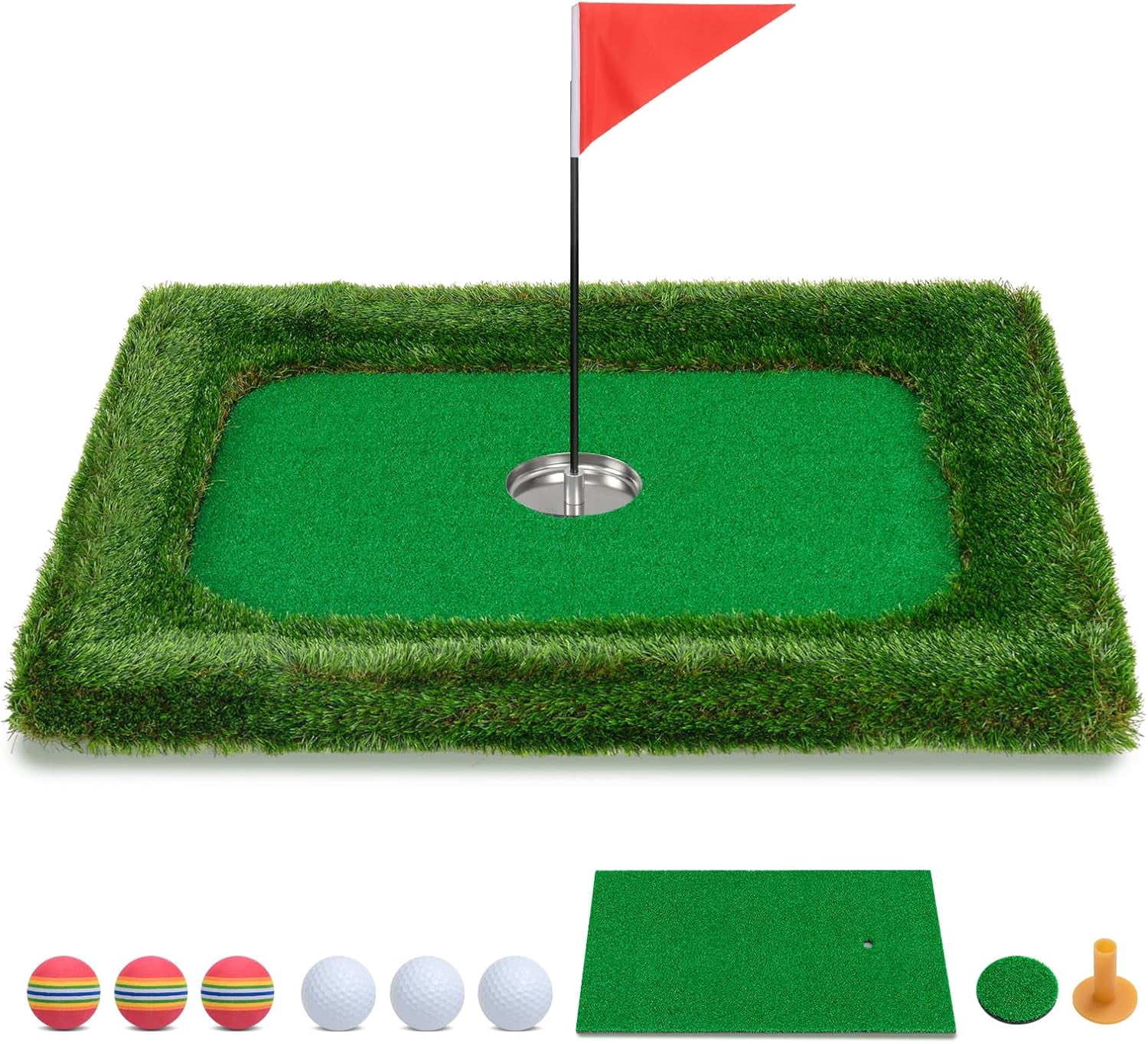 Fusion Floating Golf Green for Pool, Chipping Green Mat w/Hitting Mat ...