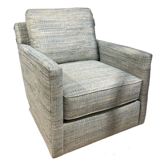 Fusion Furniture Laurent Spa Fabric Swivel Glider Chair in Multi-Color ...