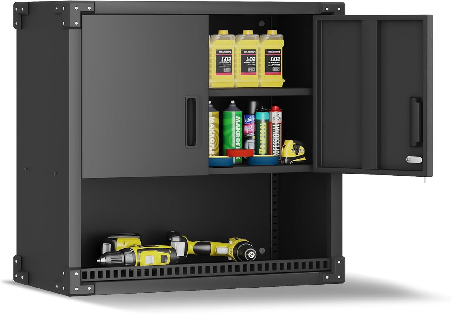 Fusion Garage Wall Cabinet,Metal Wall Cabinet with Doors and Adjustable ...