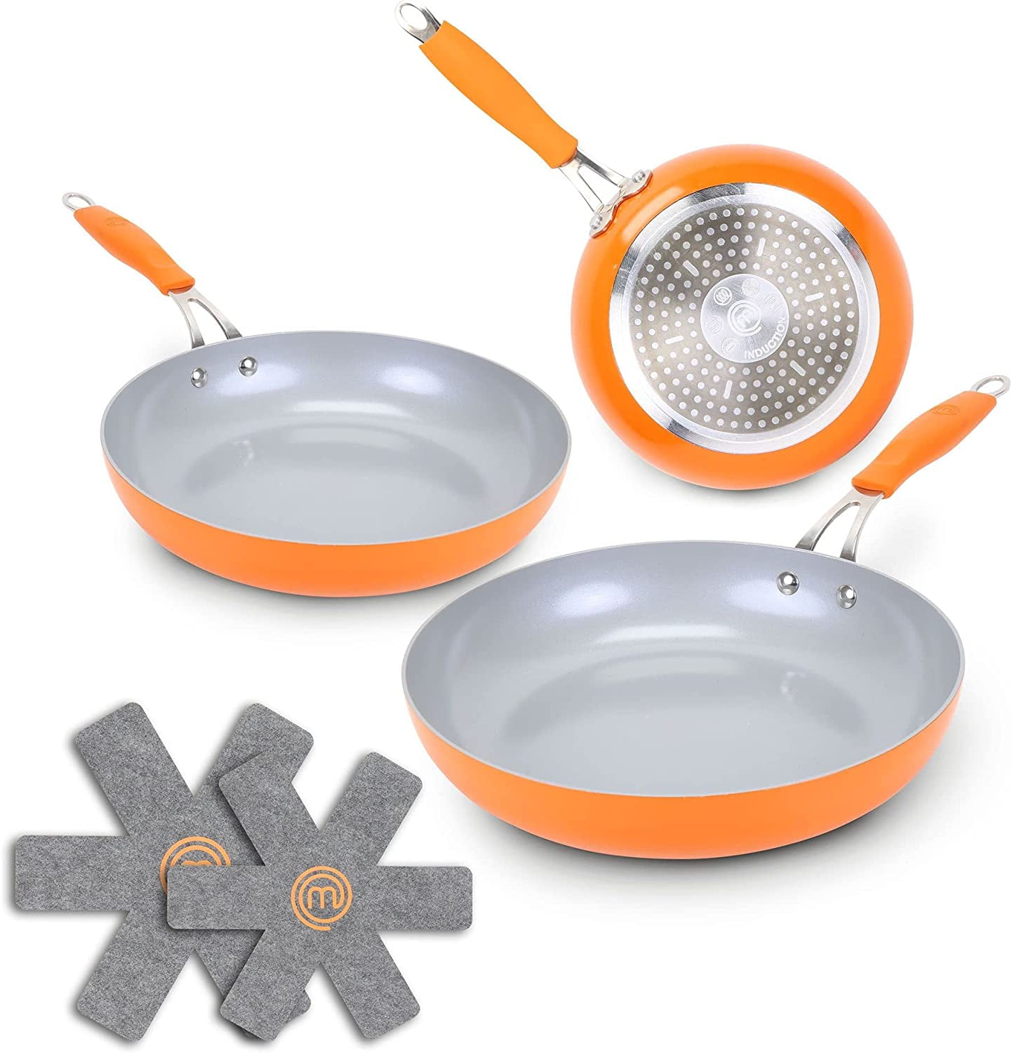 Fusion Guard MasterChef 16-Piece Cookware Set Gray Antimicrobial ...