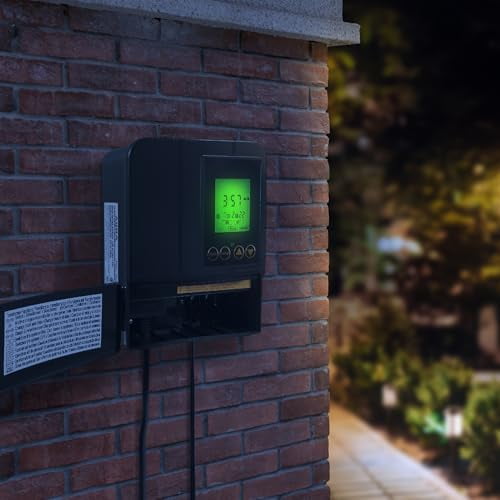 Fusion Low Voltage Outdoor Lighting Transformer with Timer, 50 Watt ...
