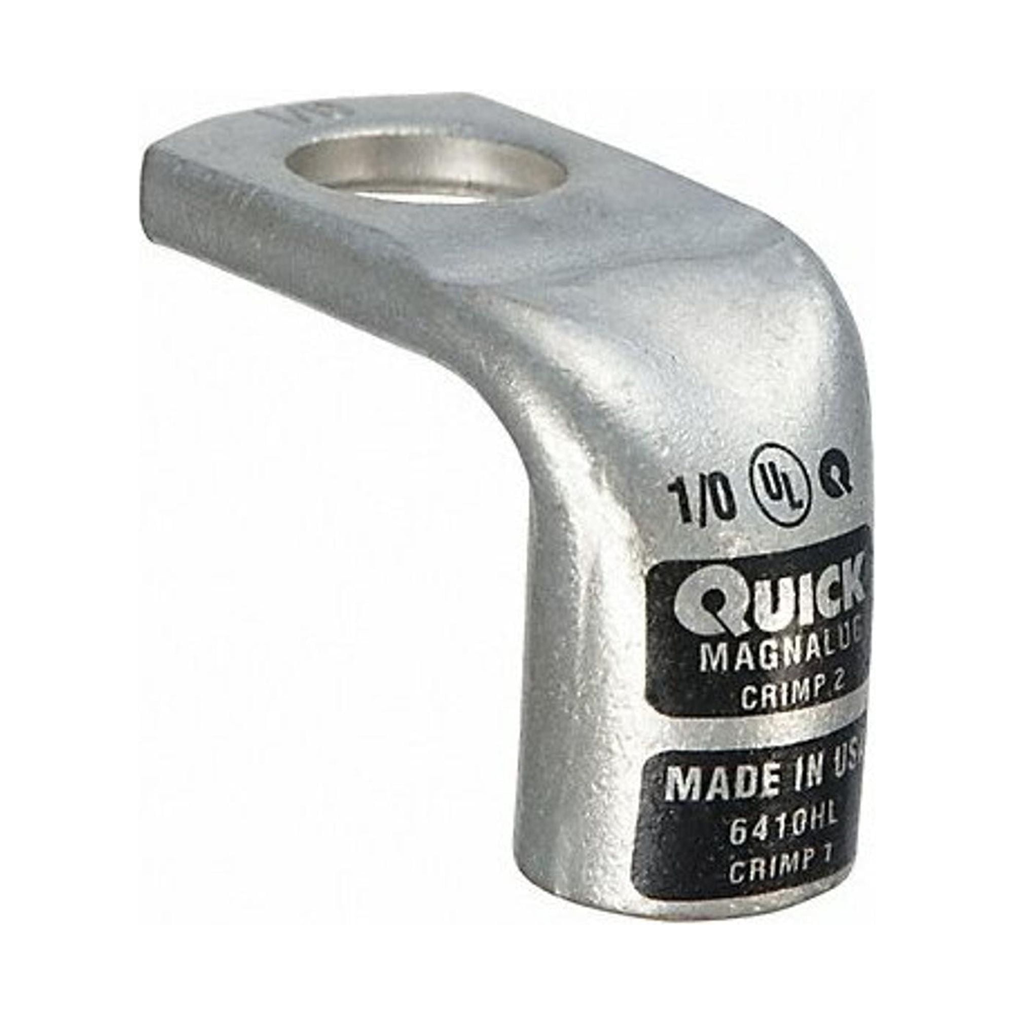 Lug Starter/Ground, 1/0 AWG Max, 1/2 in Stud, Standard Barrel, Copper ...